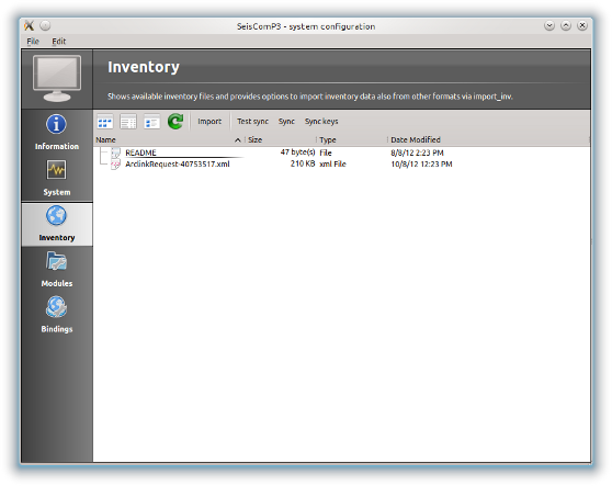scconfig | SeisComP3 文档