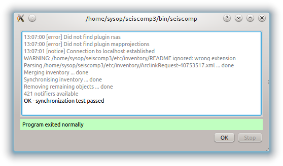 scconfig | SeisComP3 文档