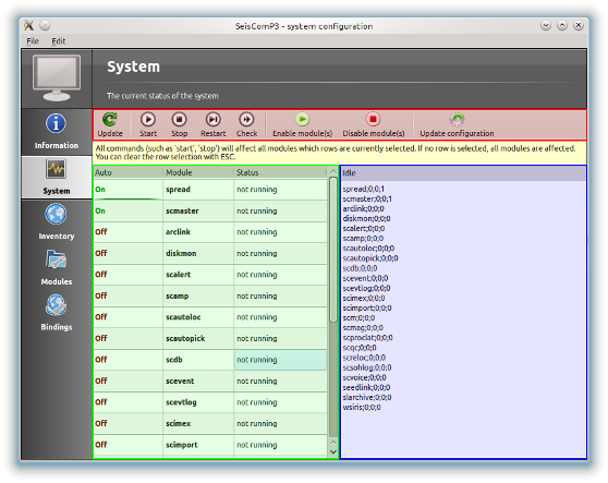 scconfig | SeisComP3 文档